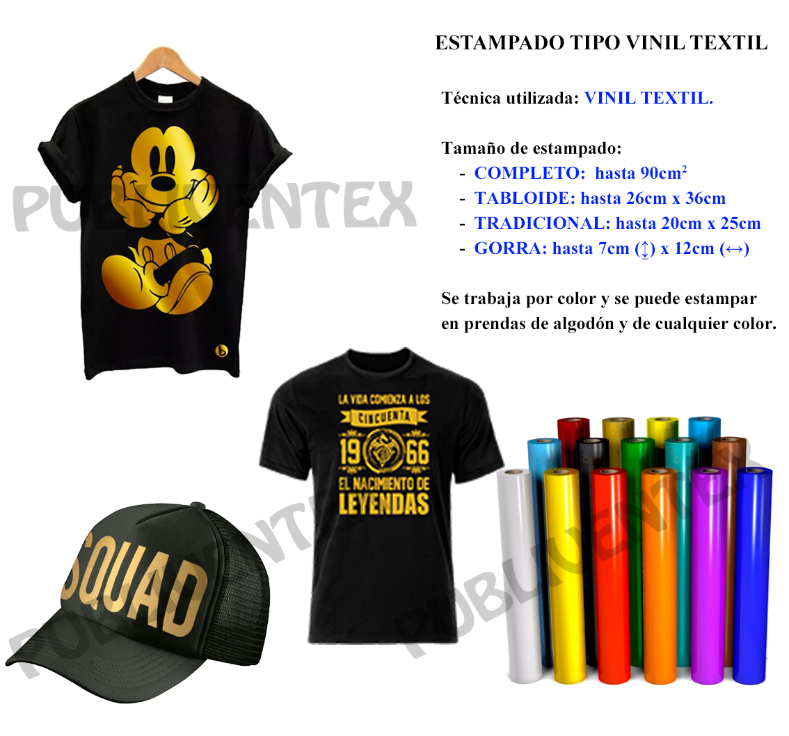 ESTAMPADO VINIL TEXTIL