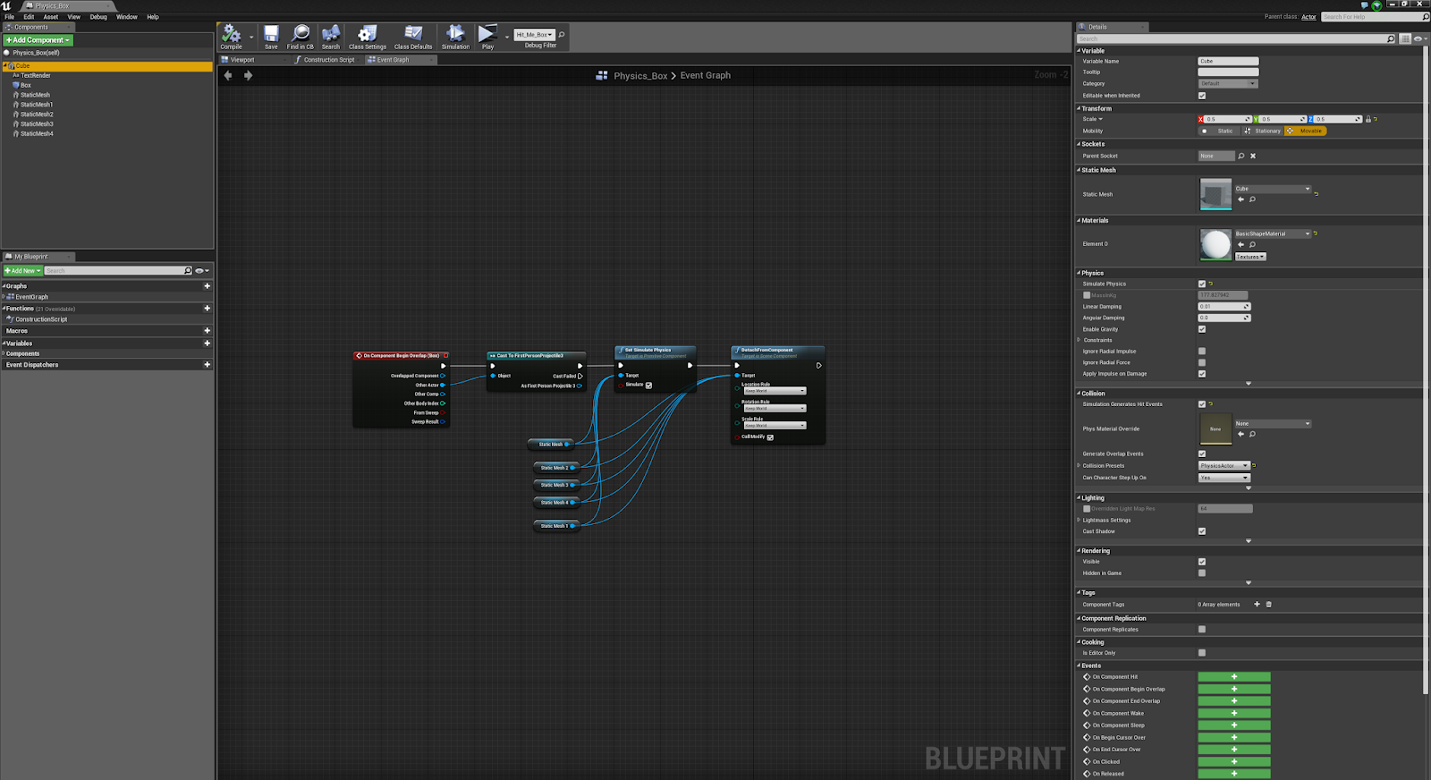 Sung's Art Blog: UE4 Weapon Projectile Blueprint