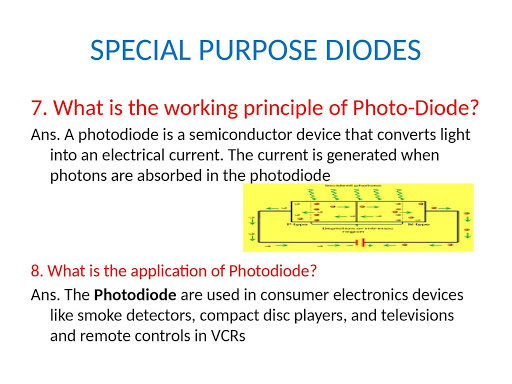 ELECTRONICS SHOW: Special purpose diodes(Led, Photo diode, Var-actor ...
