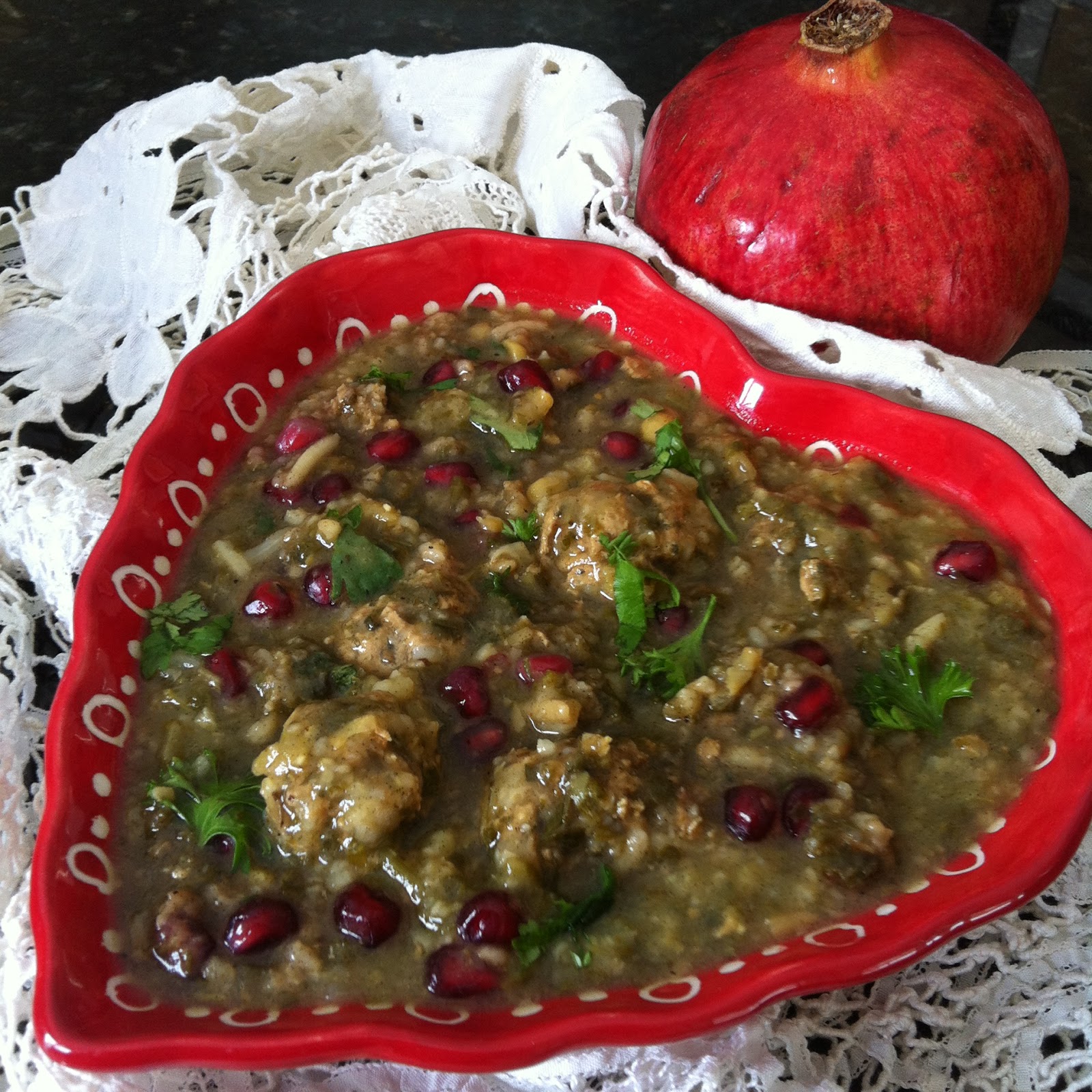 La mia cucina persiana: Ashe Anar - Zuppa di Melograno
