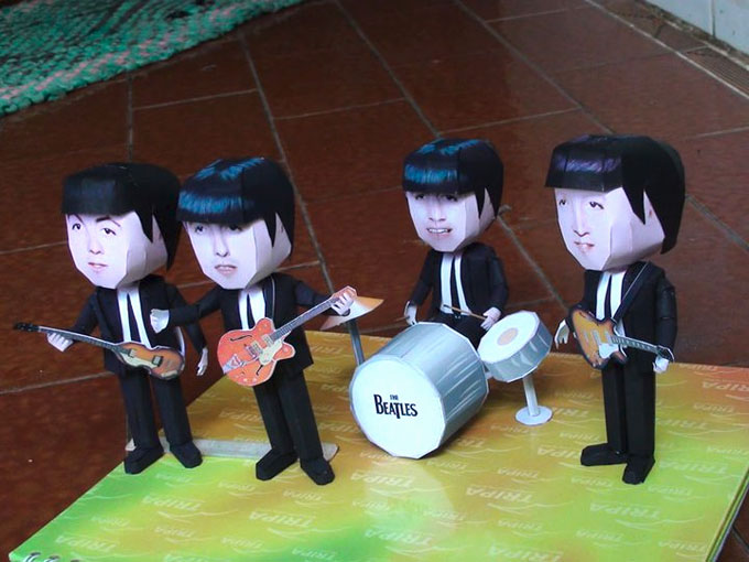 The Beatles Papercraft | Papercraft Paradise | PaperCrafts | Paper ...