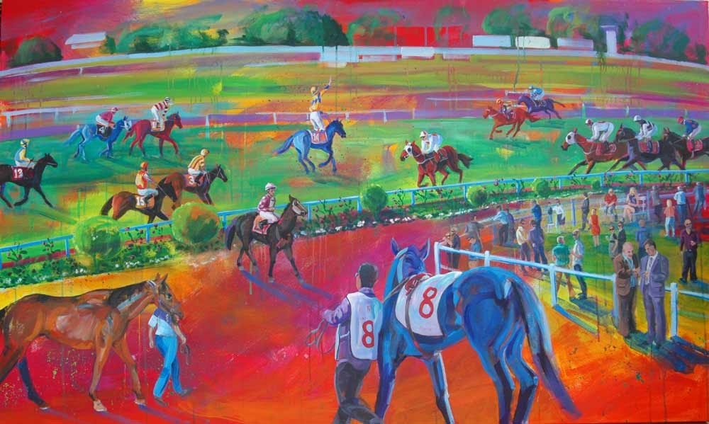 Bauer Bower : Brisbane Racetrack Paintings - Equestrian Art