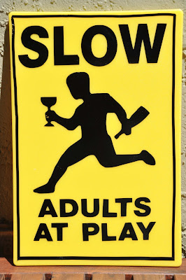 Nancy Keslin Designs. : Adults at Play Yard Sign