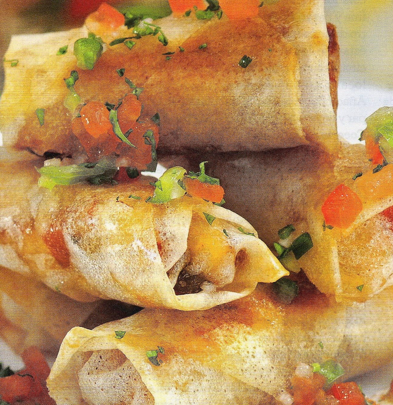 Rollitos de Pasta Brick con Pollo y Verduras - Cocina La Red