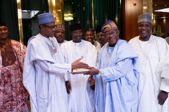 Photos: Buhari receives members of the Unity Party of Nigeria