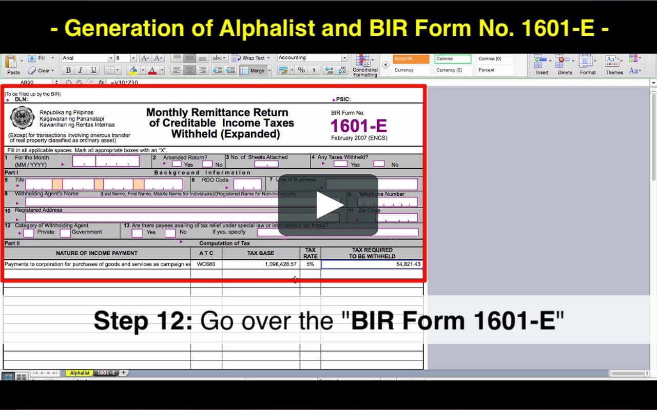 bir form 1601-e - philippin news collections