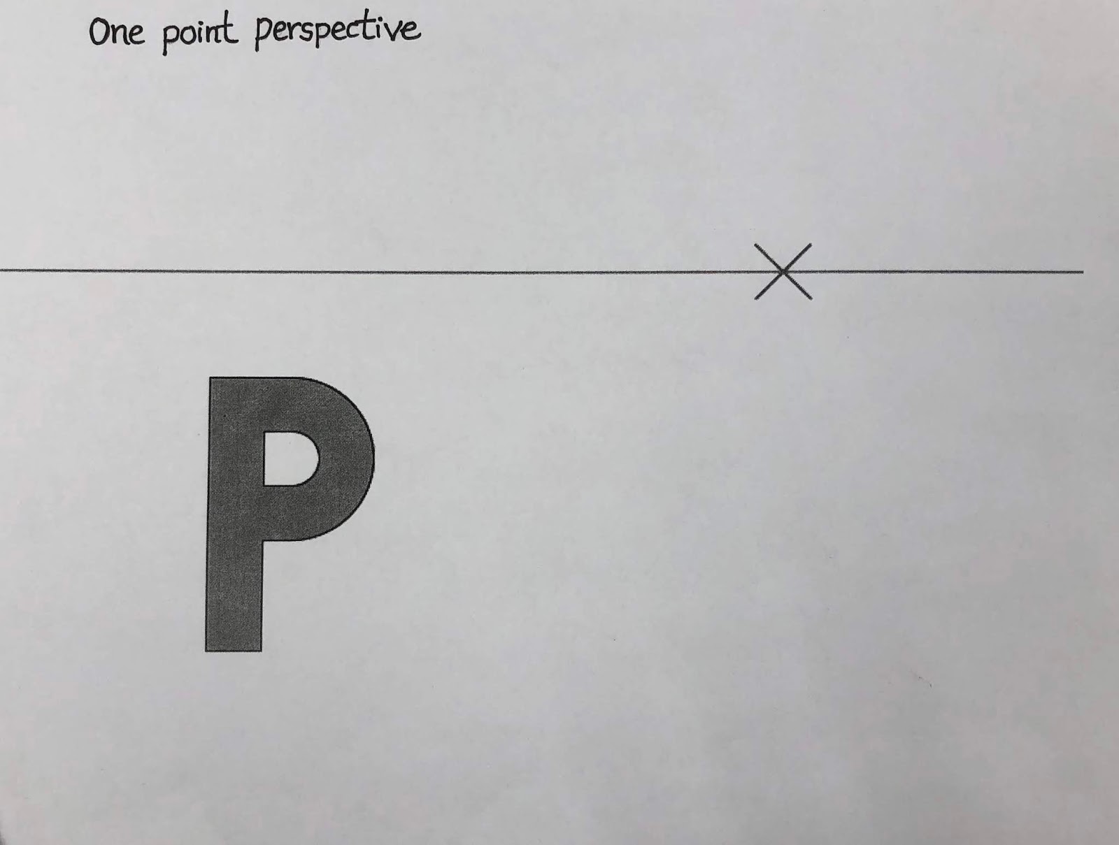 Ms. Hsieh's Clarke Art Room- 6th Grade: One Point Perspective Word -1