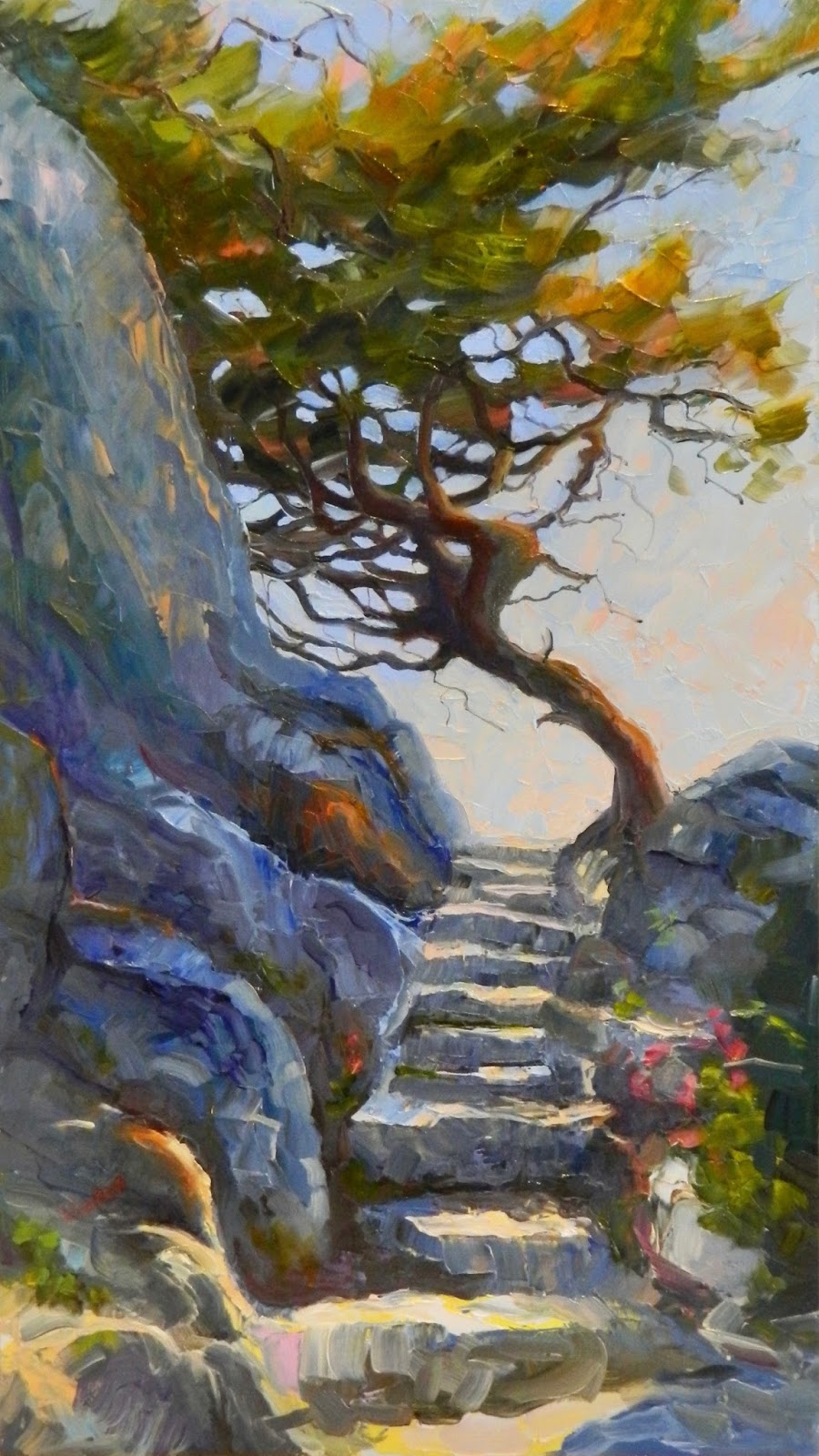 Paint Dance: "Pinnacle Point", 16x28, oil on board, Maryanne Jacobsen ...