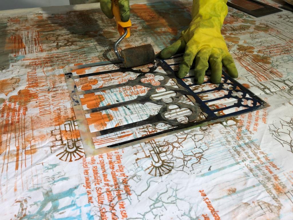 newly creative: Thermofax printing