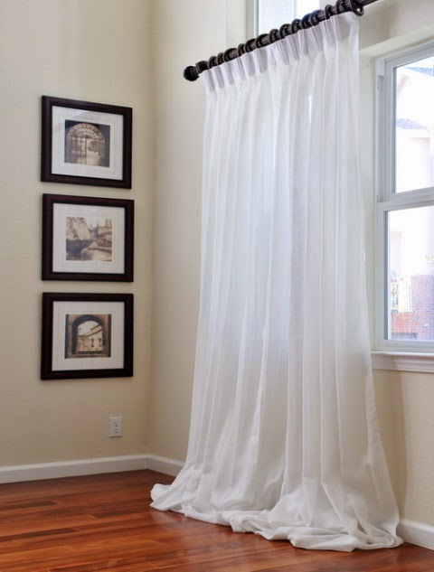 Trick to keep the white curtains - Home Design Ideas for You