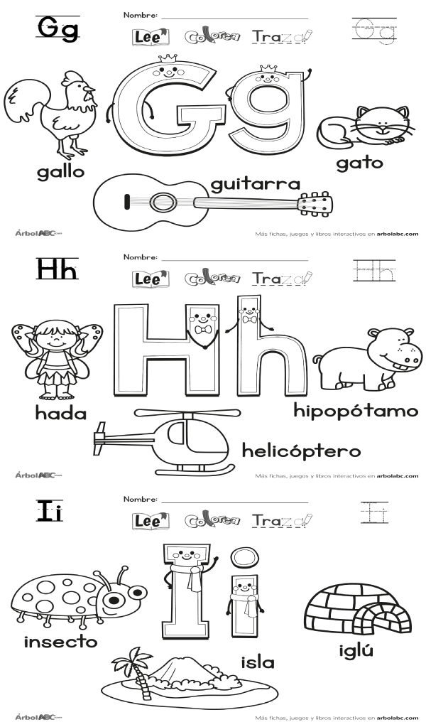 Cuaderno Lee, Traza y Colorea | Materiales Educativos para Maestras