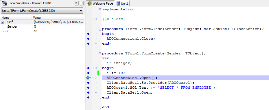 How to debug your Delphi application code? / Debugging in delphi