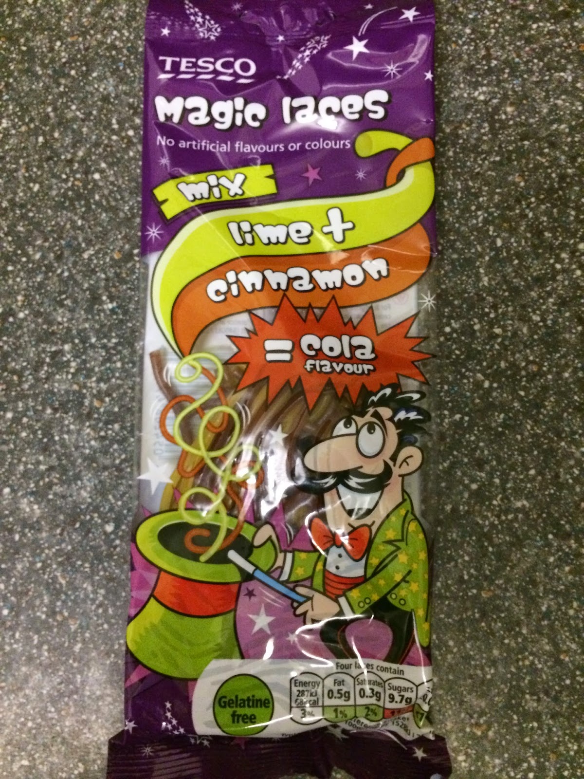 A Review A Day: Today's Review: Tesco Lime & Cinnamon Magic Laces