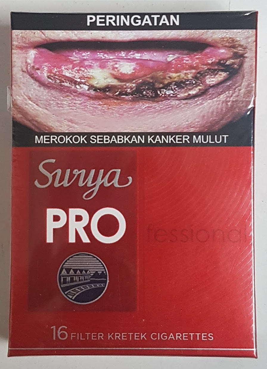 Gudang Garam Surya Pro Filter 16's - 10 Packs - 160 cigarettes - The ...