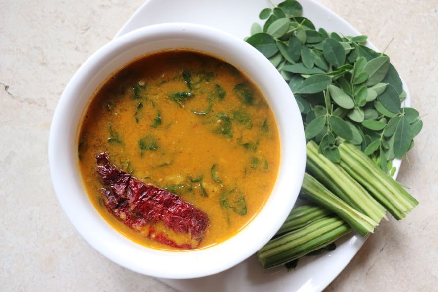 Drumstick/Moringa leaves curry - a subtle and heartwarming comfort food
