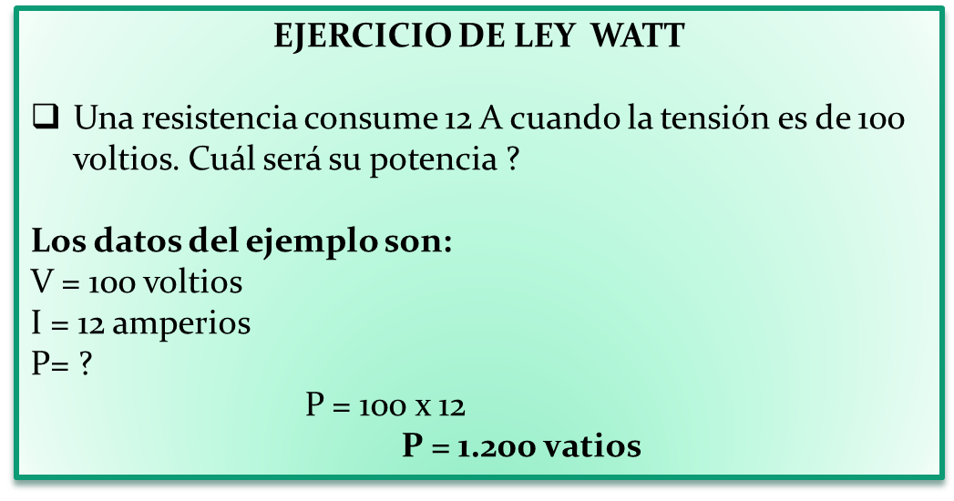 ELECTRICIDA ESTATICA Y SUS COMPONENTES : LEY DE WATT