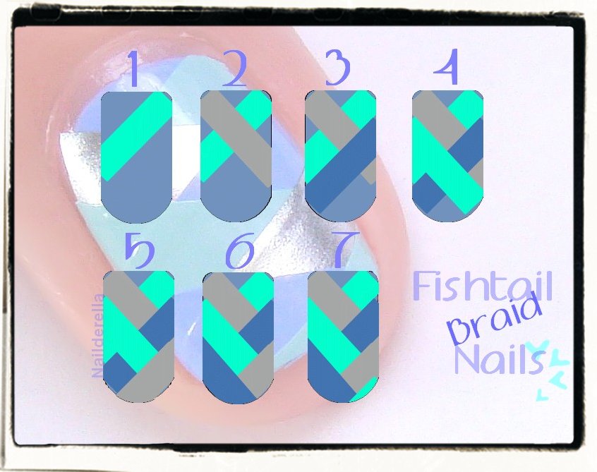 Sunday Nail Battle: Fishtail braid nails - Nailderella