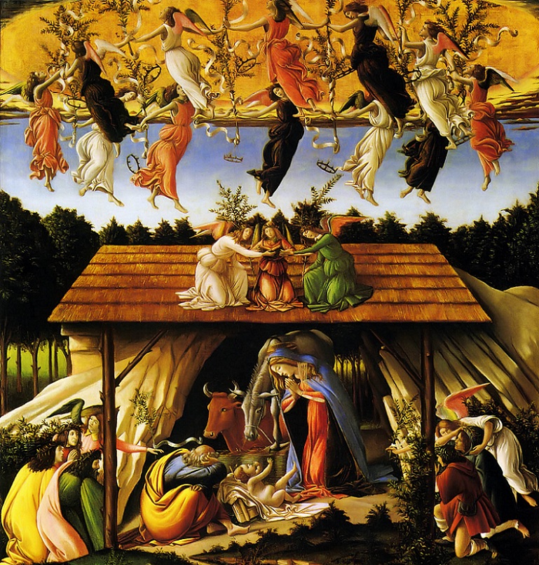 XAIRETE: Παπικά Χριστούγεννα (Nativity by Sandro Botticelli c. 1500)