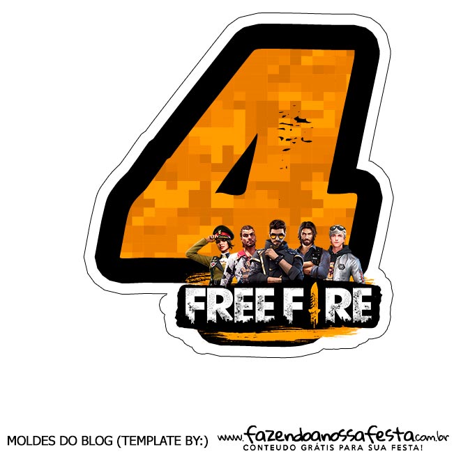 Free Fire: Free Printable Cake Toppers. - Oh My Fiesta! for Geeks