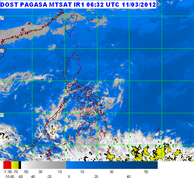 Weather Forecast Philippines Today - 03.11.12 PM