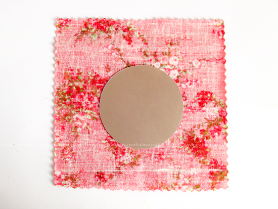 Craftalova: Tutorial: Fabric Compact Mirror (Mendekorasi Cermin Lipat ...