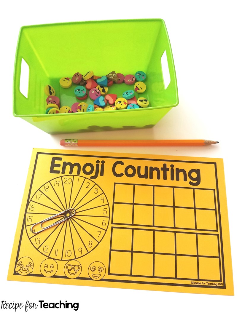 Emoji Counting Recipe For Teaching