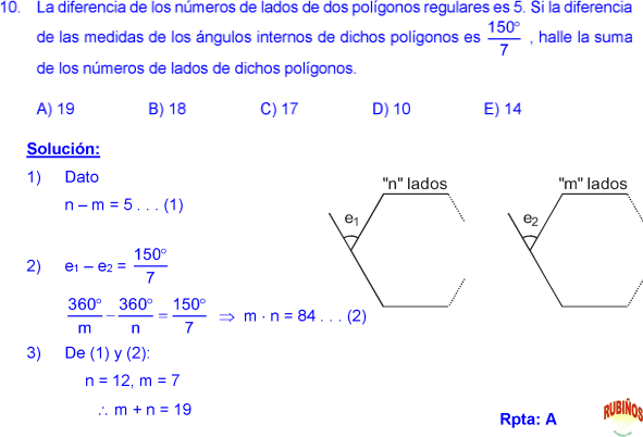 POLÍGONOS FORMULAS Y PROPIEDADES EJEMPLOS RESUELTOS GEOMETRIA ...