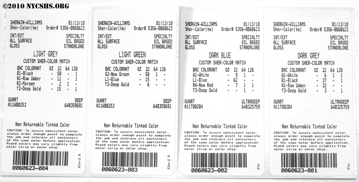 NYC Colors | NYCSHS – New York Central System Historical Society