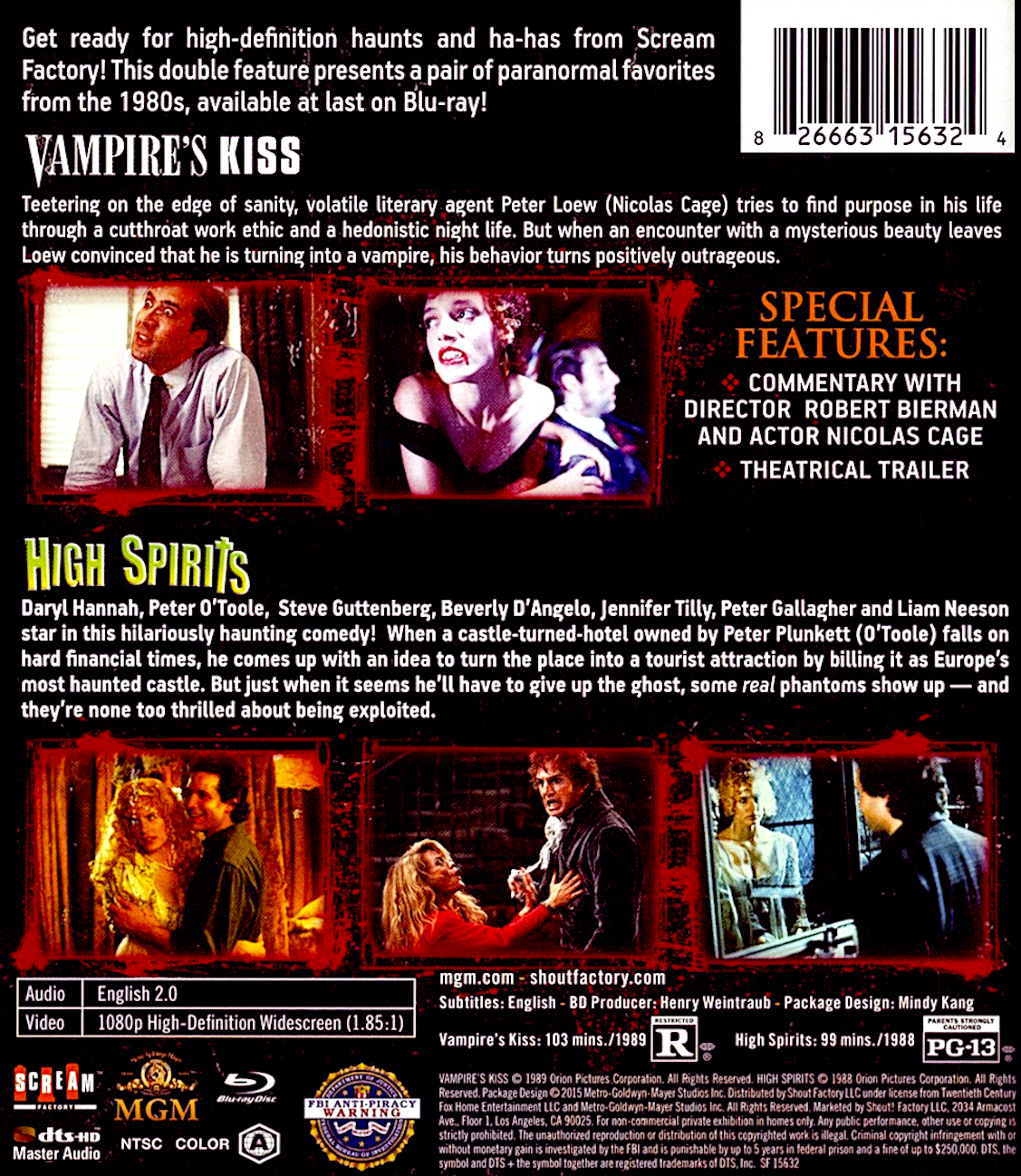 blu-ray and dvd covers: SCREAM FACTORY DOUBLE FEATURE BLU-RAYS: BAD ...