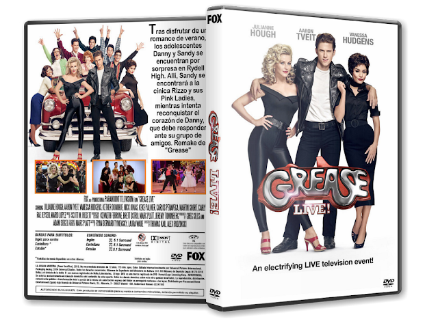 Cover Diago : GREASE LIVE DVD COVER