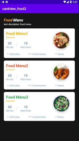 UI Design Food Menu