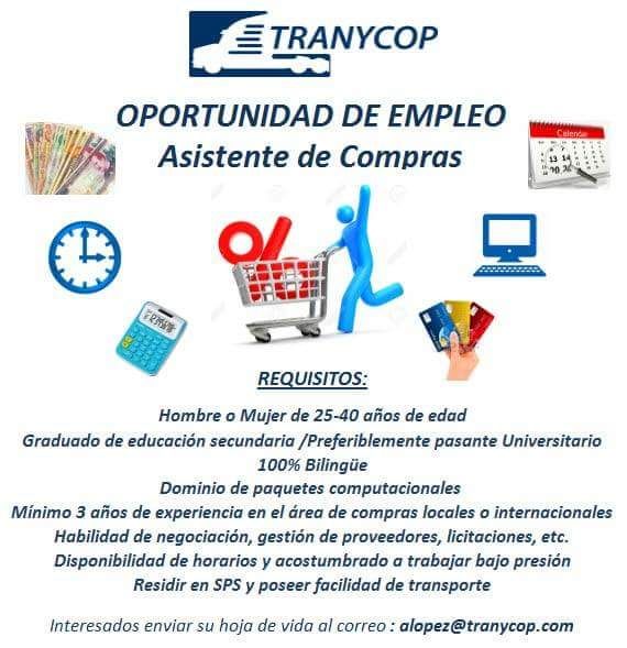 Asistente de Compras - San Pedro Sula