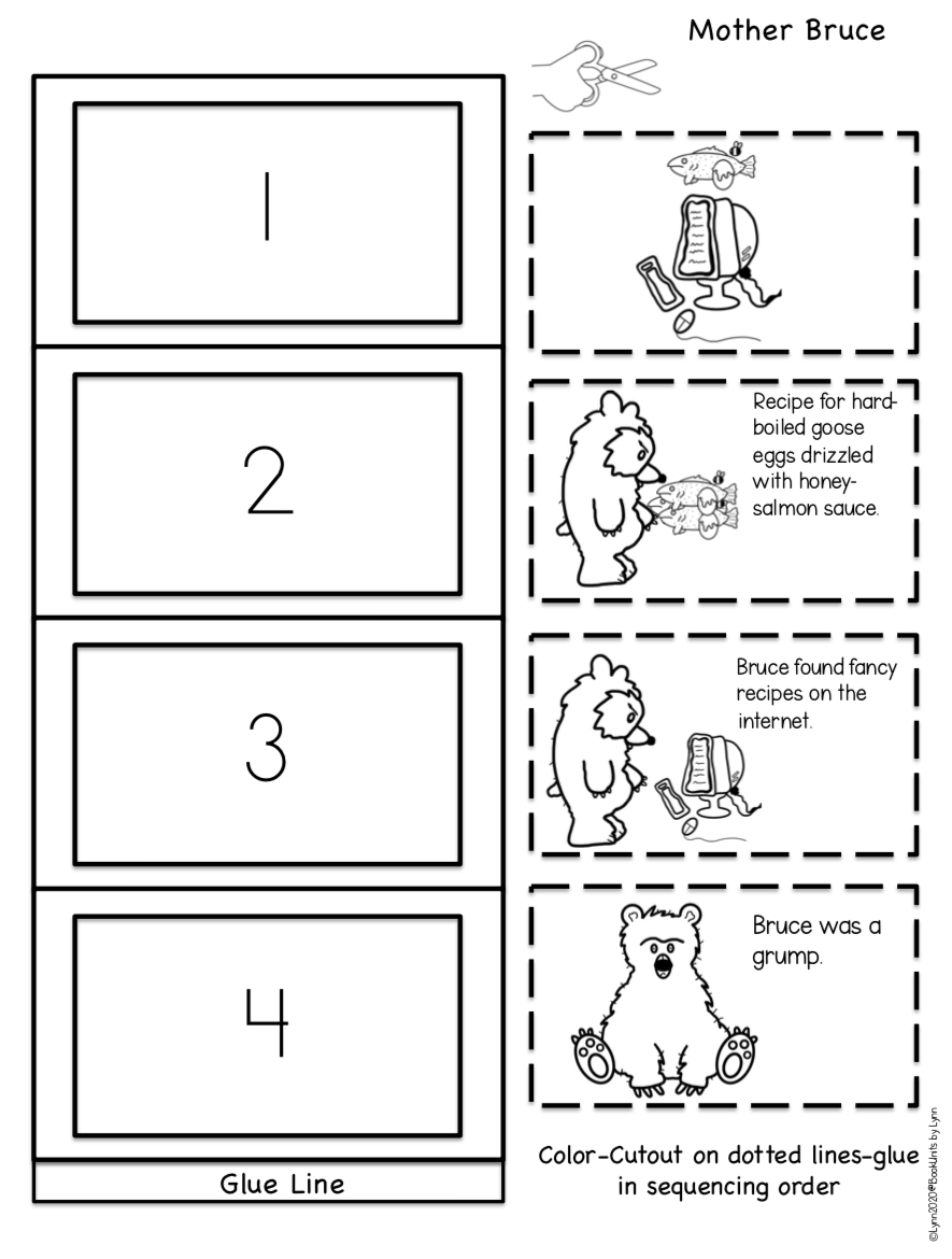 MOTHER BRUCE SEQUENCING CRAFT ~ Book Units by Lynn
