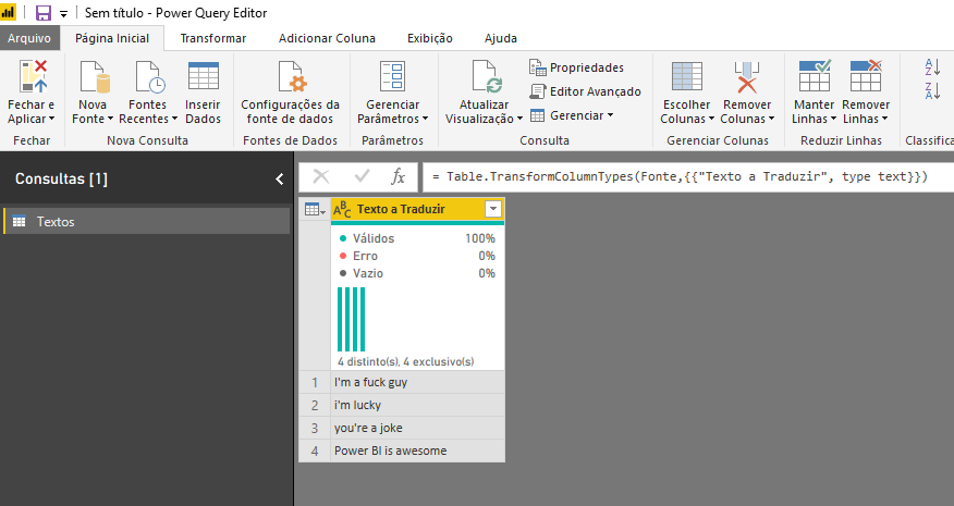 Power BI Desktop - Traduzindo Textos com o Power BI e Google Translator.