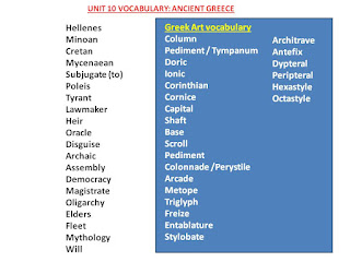 CLIO´S WORKSHOP: Unit 10 Vocabulary: Ancient Greece