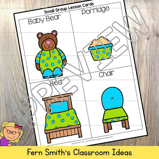 Goldilocks and the Three Bears for Kindergarten Week 3, Small Group ...