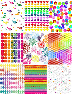 Crafter on a Budget: Free Printables- Bright Colored Papers