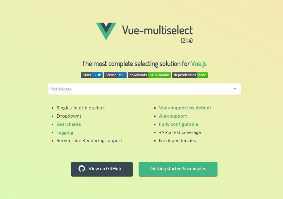 how to use vue-multiselect