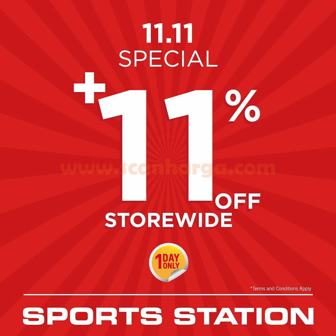 Promo Sports Station Promo 11.11 Specials Extra 11% Disc Off! - scanharga
