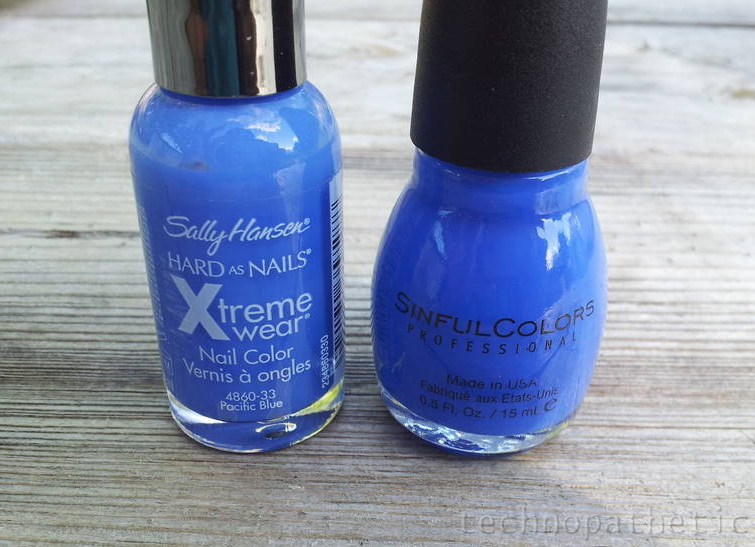 Laura's Blog: Sally Hansen Pacific Blue & Sinful Colors Endless Blue ...