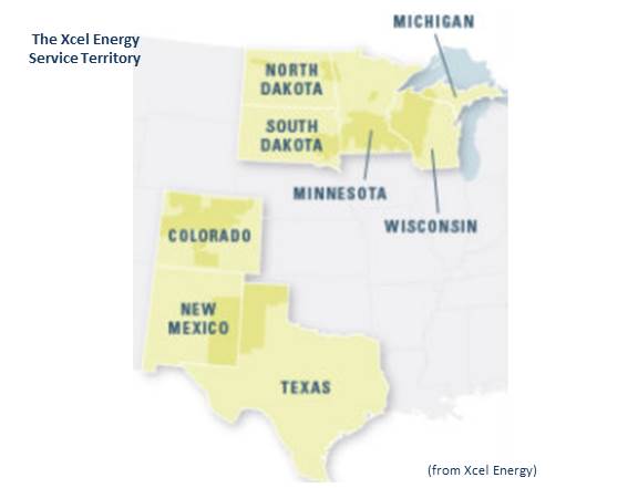 Xcel Energy Texas Service Area Map