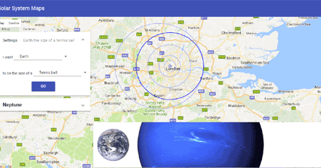 Maps Mania: The Scaled Size of the Solar System