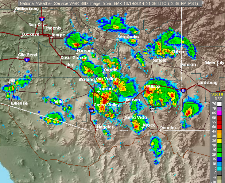 MADWEATHER: Thunderstorms Across Metro Tucson