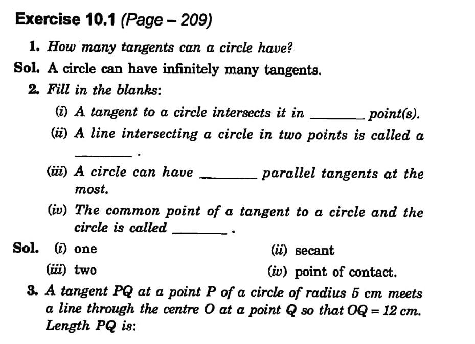 Circles class 10 math - Studypur