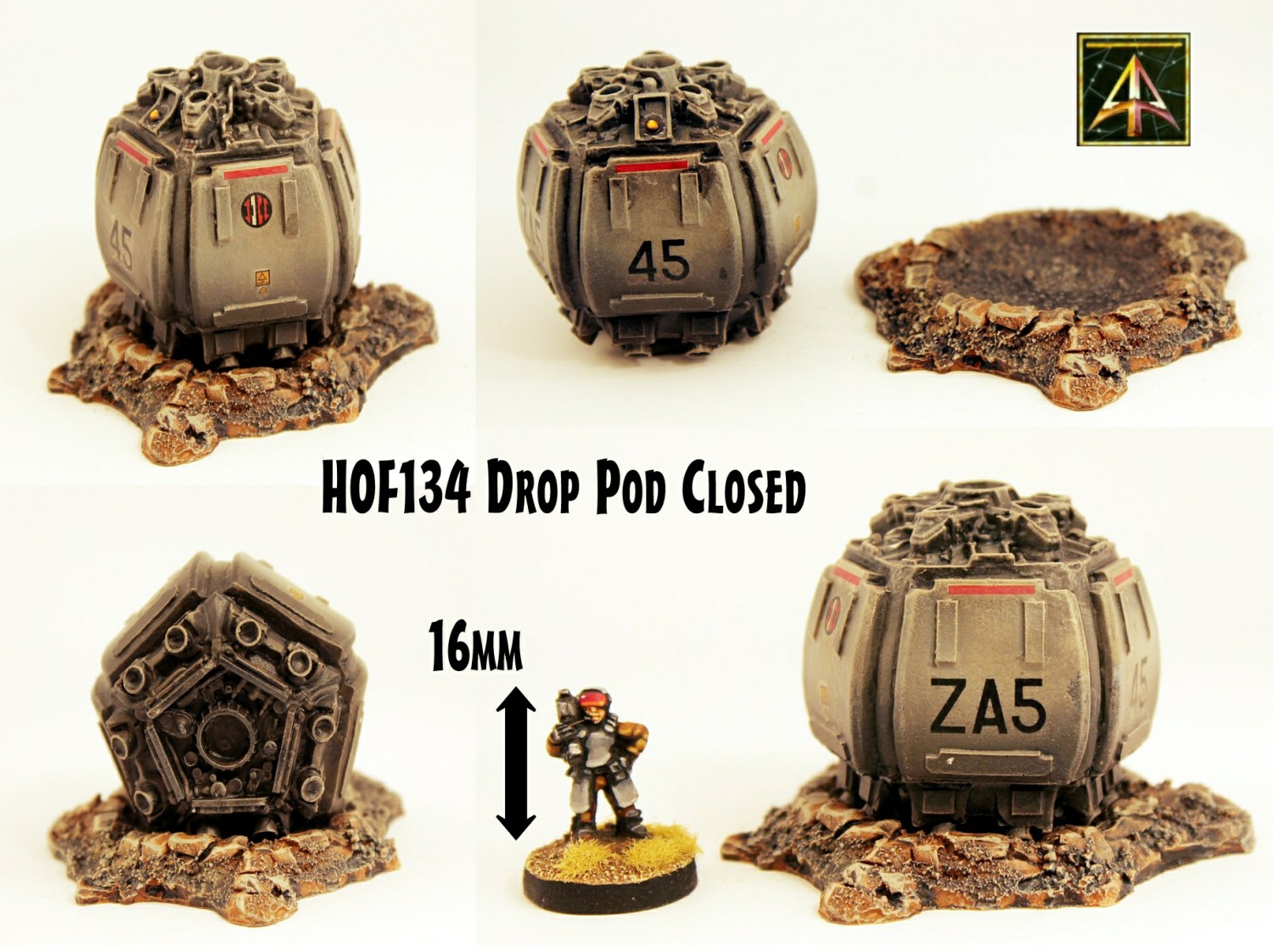 Alternative Armies: 15mm scale HOF Drop Pods and Drop Coffin released