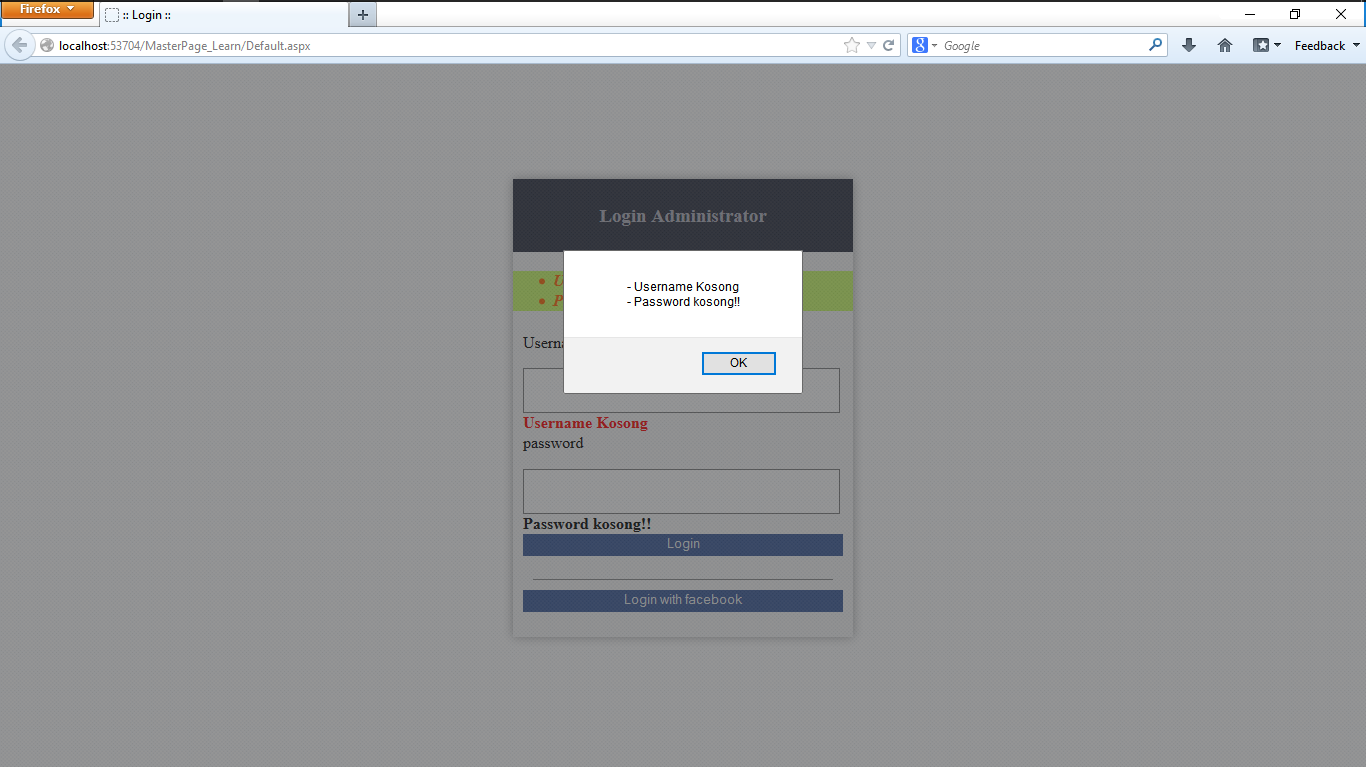 TUTORIAL LOGIN SEDERHANA MENGGUNAKAN ASP.NET DAN SQL SERVER ~ IT GAPTEK