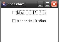 Interfaz Gráfica - Ejemplo de Checkbox