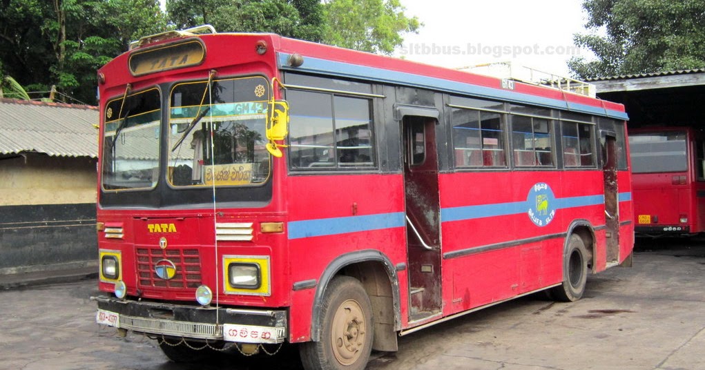 SLTB buses - ශ්‍රී ලංගම බස්: Latec TATA 1510 bus from SLTB Gampaha depot