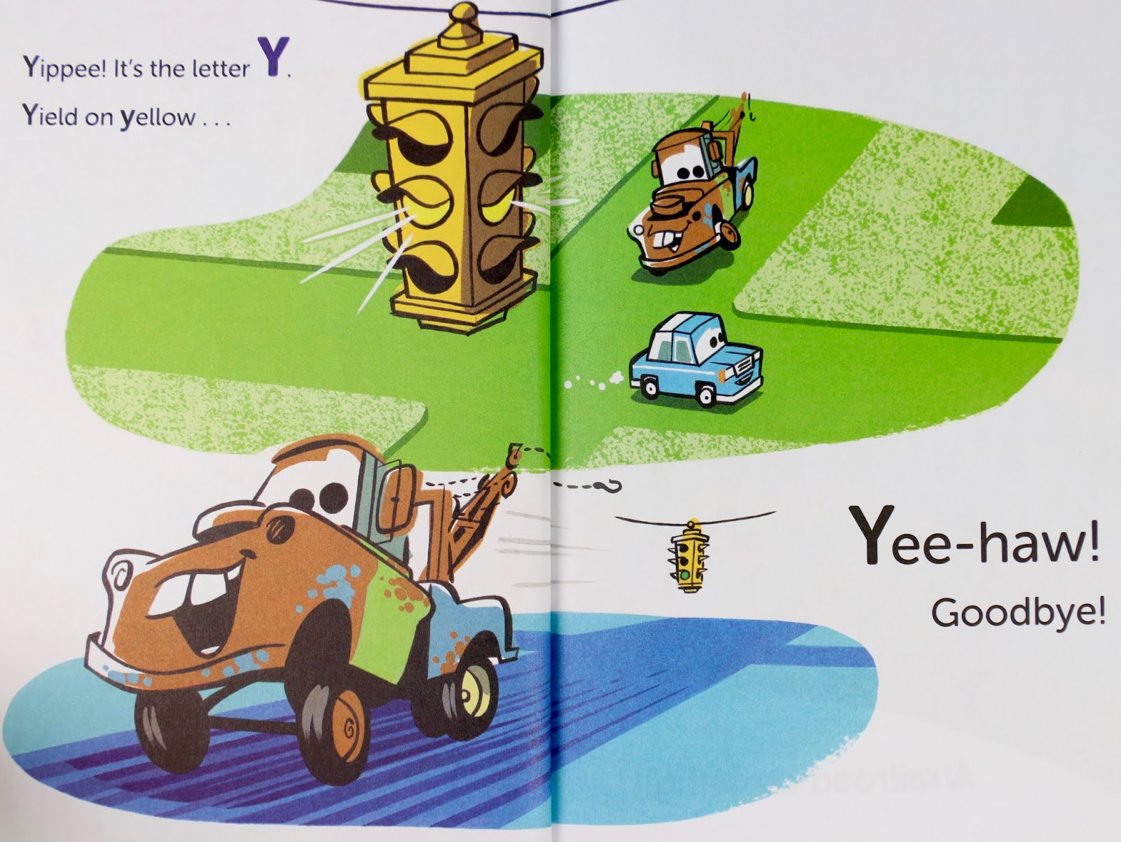 Dan the Pixar Fan: Cars 3: Mater's Backward ABC Book Review