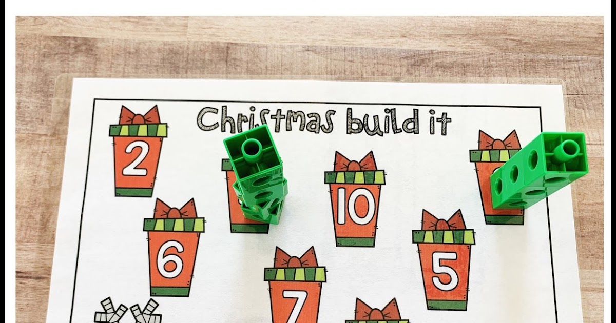 December Number Mats for Preschoolers | Busy Hands and Minds